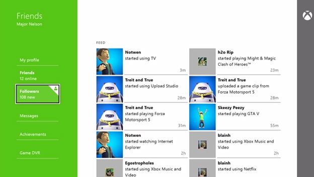 Xbox One Friends app gets detailed, looks pretty tasty | TechRadar