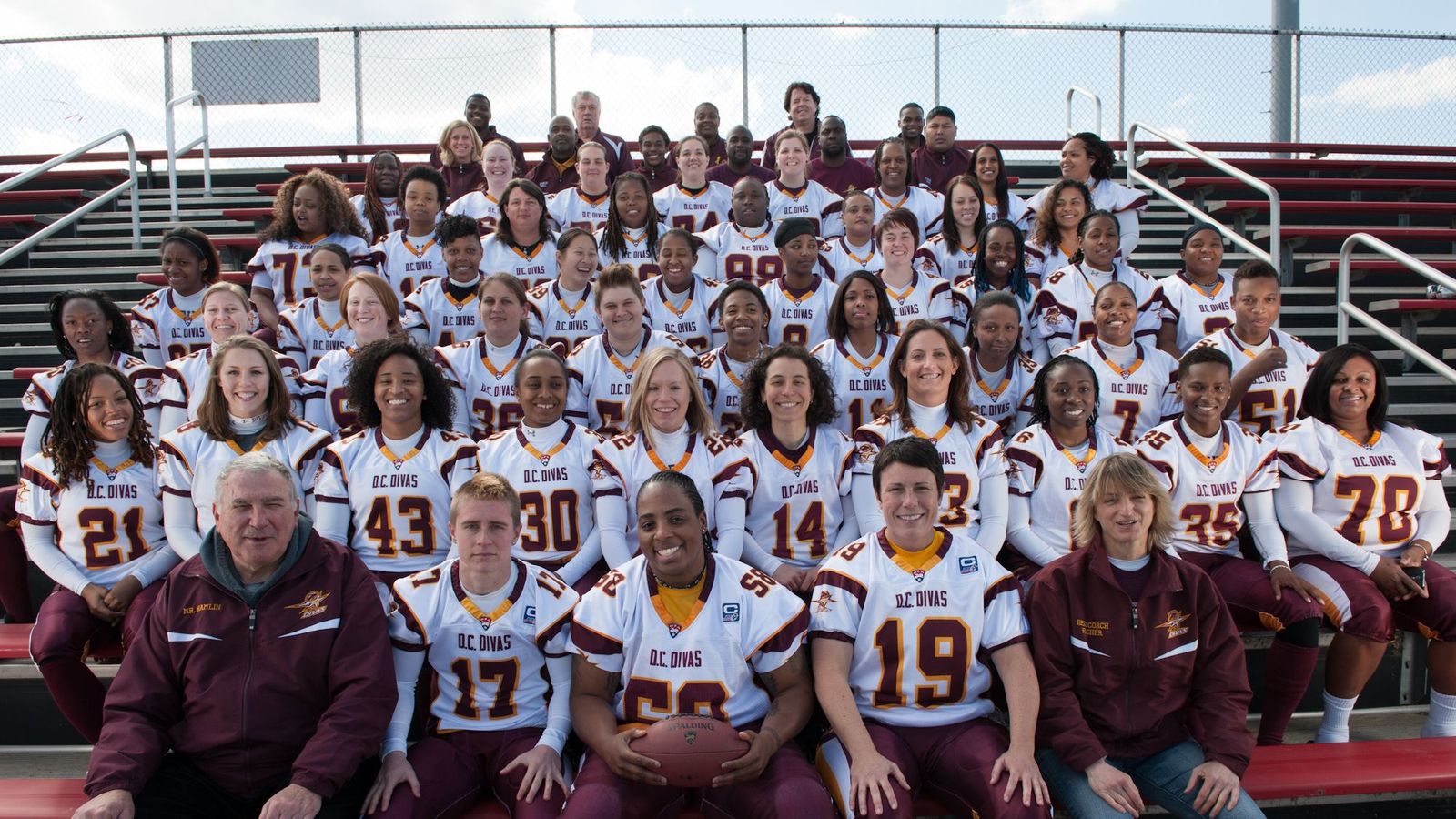 Women with Balls - D.C. Divas Football Team, Women's Football ...