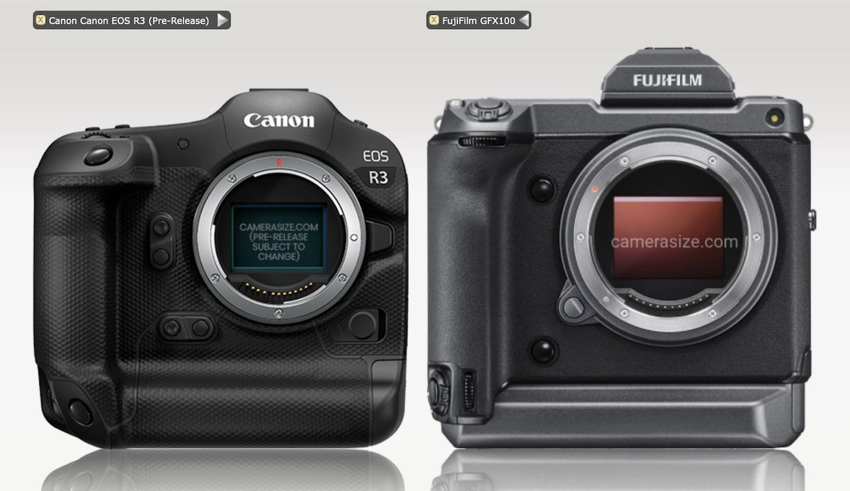 Canon EOS R3 size comparison: DWARFS the R5, smaller than Nikon and ...