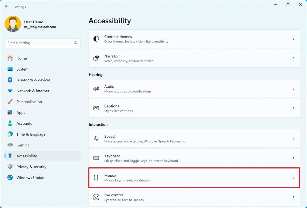 How to use a mouse via your keyboard on Windows 11 | Windows Central