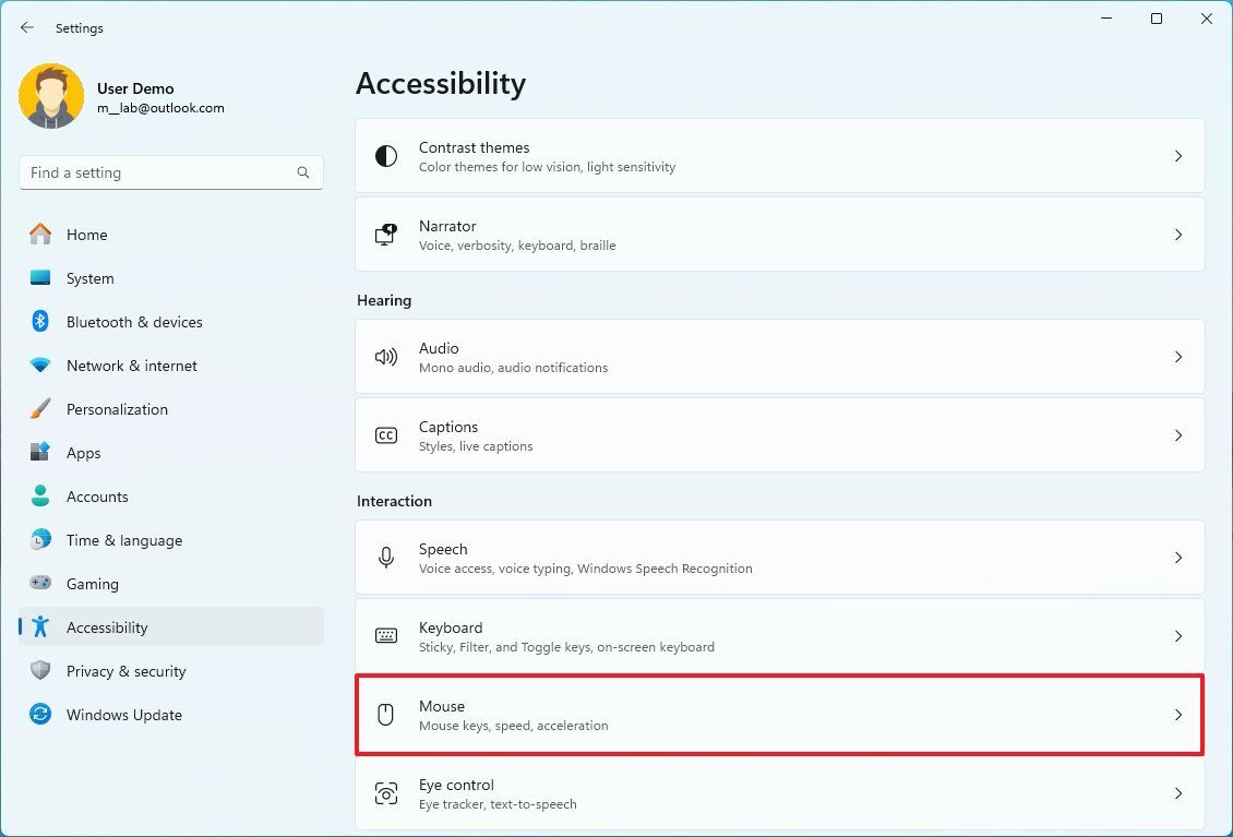 How to use a mouse via your keyboard on Windows 11 | Windows Central