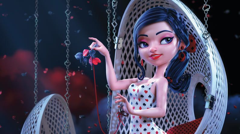 Vintage-style pin-up character is a 3D delight | Creative Bloq