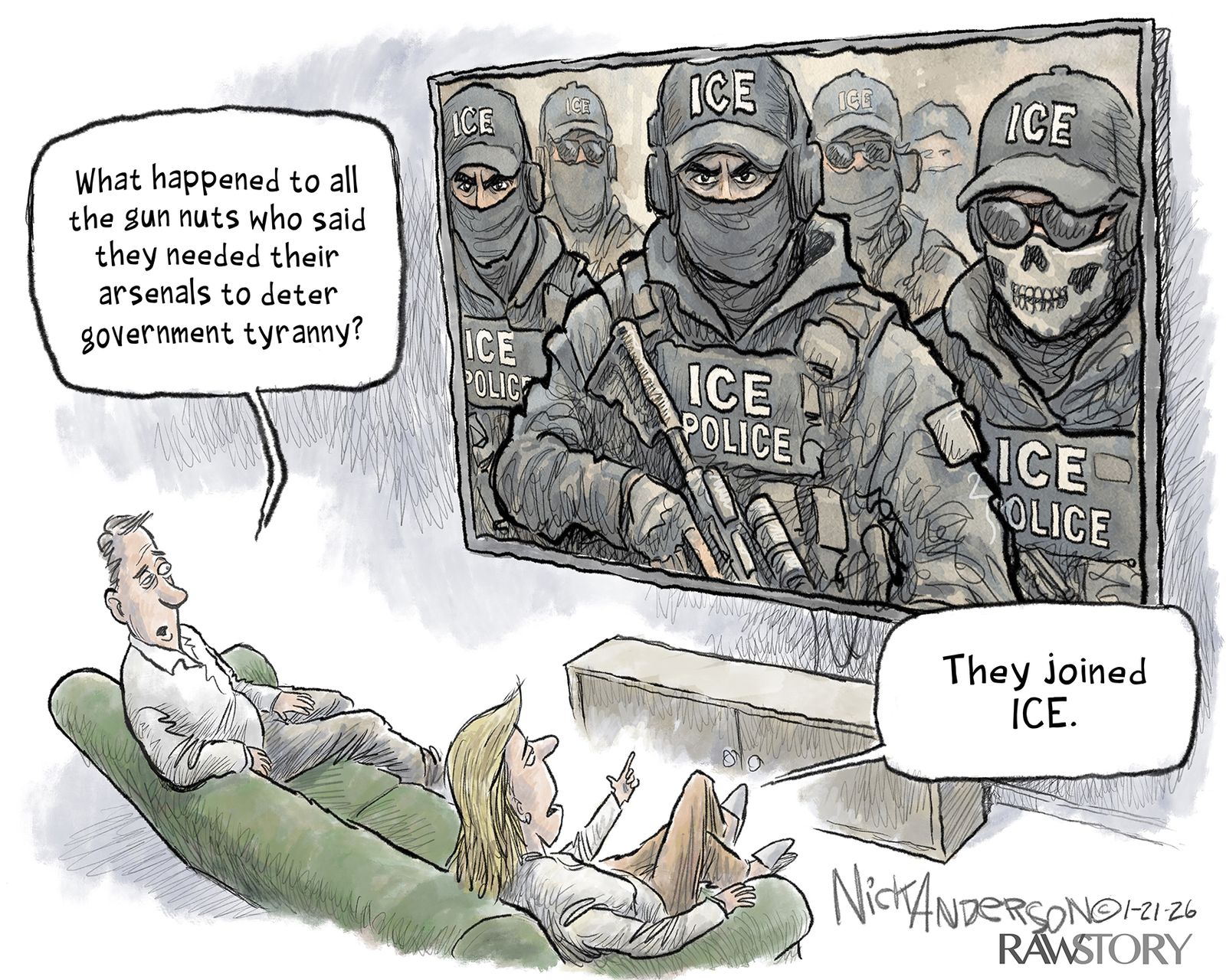 5 chilling cartoons about increasing ICE aggression | The Week