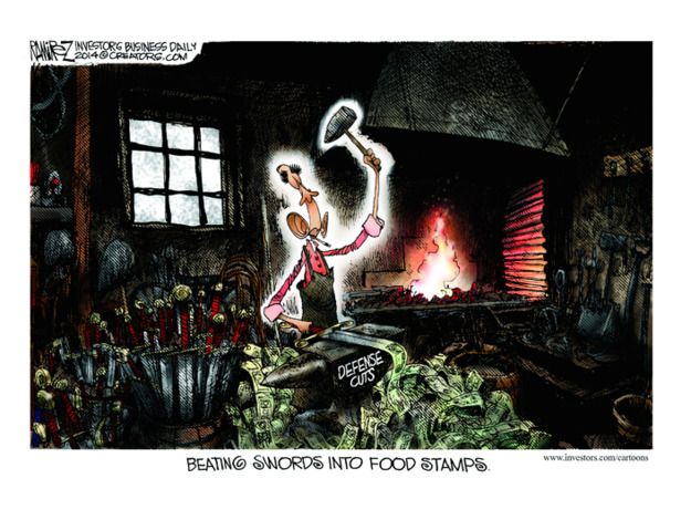 Political cartoon defense cuts | The Week