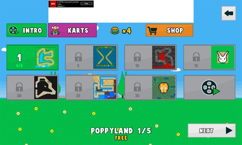 Poppy Kart for Windows Phone 8, cart racing pixelated style | Windows ...