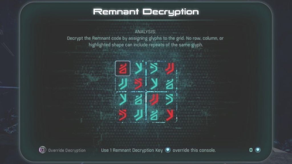 Mass Effect Andromeda Remnant Decryption glyph puzzle solutions guide ...