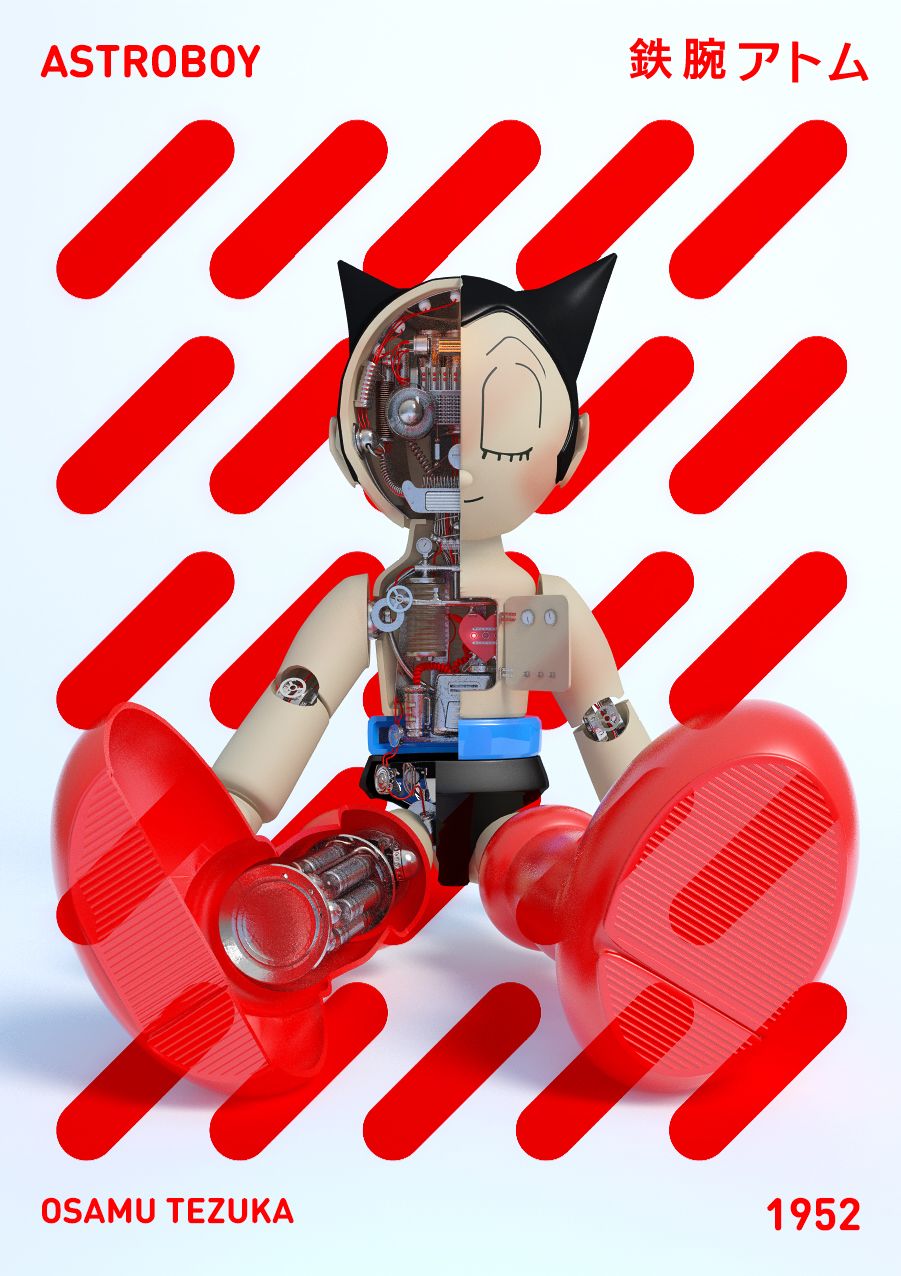 Illustrator dissects Astro-boy and friends in new poster series ...