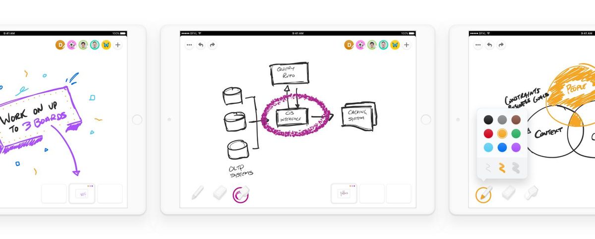 This iPad app lets you collaborate on a virtual whiteboard in real time ...