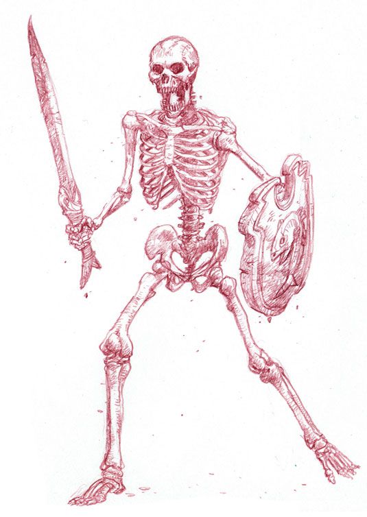 How to draw fearsome skeleton warriors | Creative Bloq