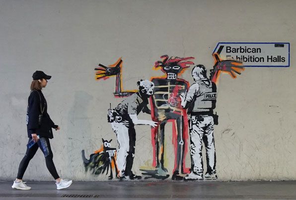 Banksy murals remember an American art legend | Creative Bloq
