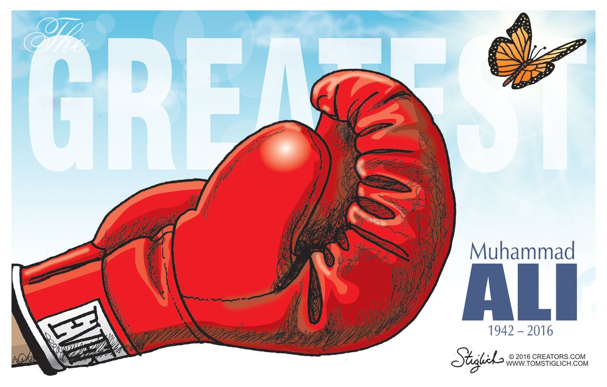 Editorial cartoon sports Muhammad Ali | The Week