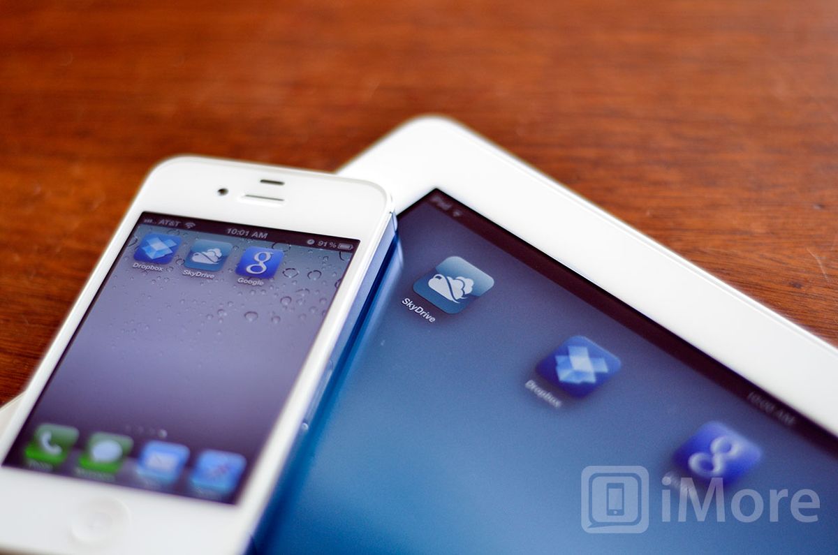 SkyDrive vs. Dropbox vs. Google Drive: iPhone cloud storage app ...