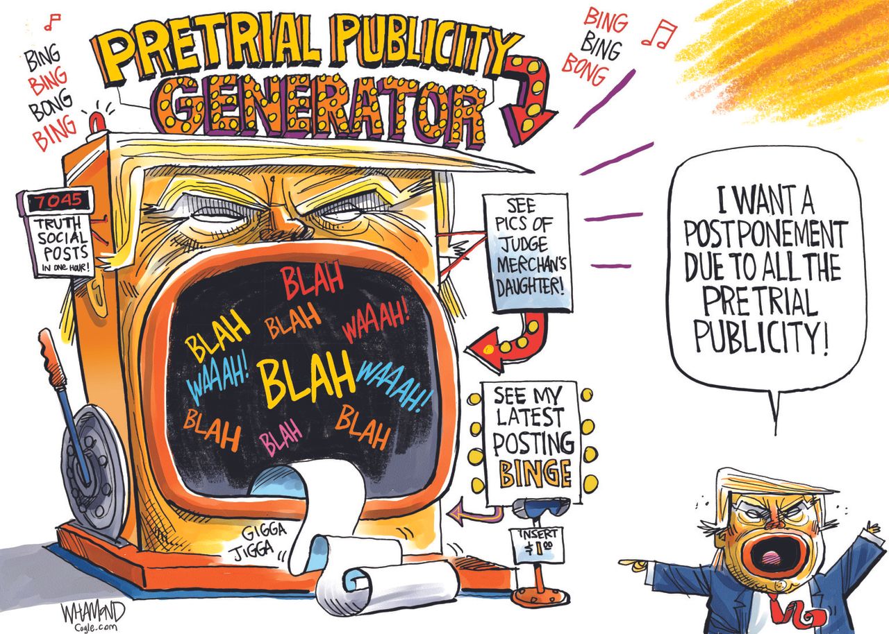 5 gag-filled cartoons about Donald Trump’s gag order | The Week