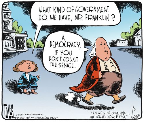 Political Cartoon U.S. Ben Franklin congress democracy | The Week