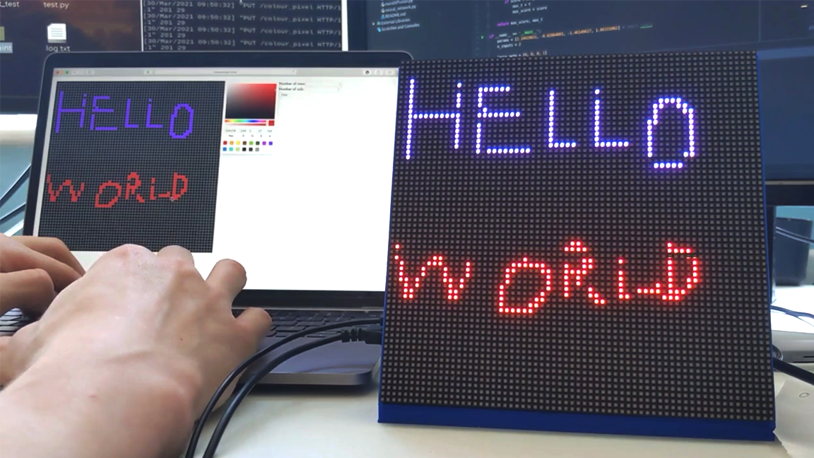 Draw On This Raspberry Pi Matrix In Real Time Toms Hardware