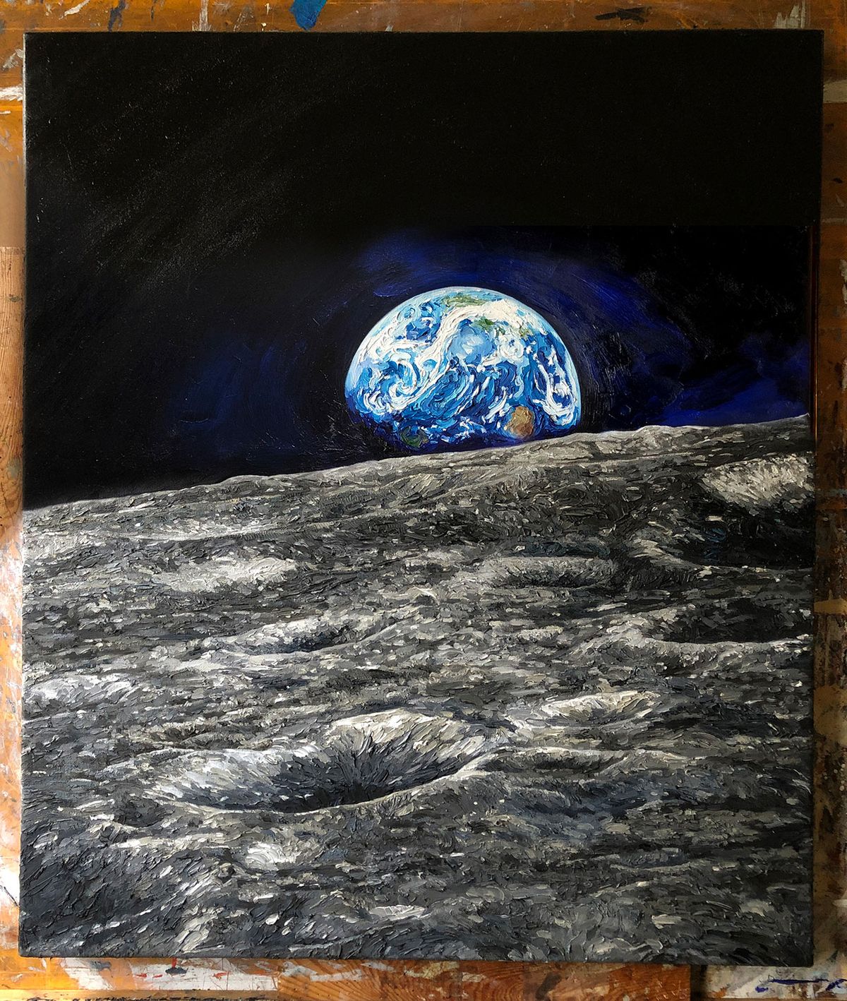 Artist adds touch of moon (tree) dust for Apollo 14 50th anniversary ...