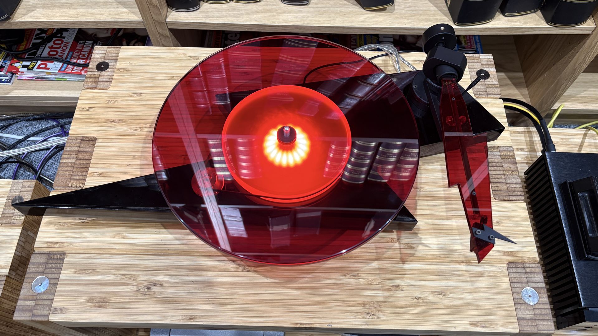 Pro-Ject's special edition, lightning bolt-shaped AC/DC Turntable ...