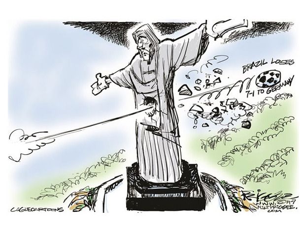 Editorial cartoon world cup Brazil Germany | The Week