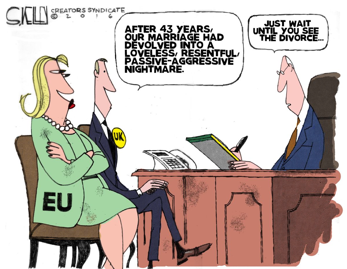 Political cartoon World Brexit consequences | The Week Political cartoon World Brexit consequences | The Week