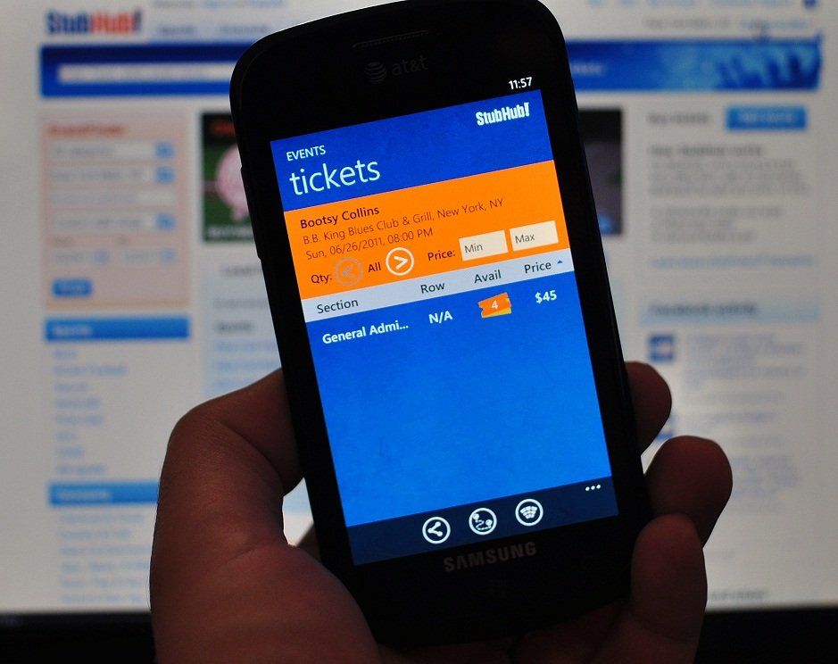 Official StubHub app comes to Windows Phone | Windows Central
