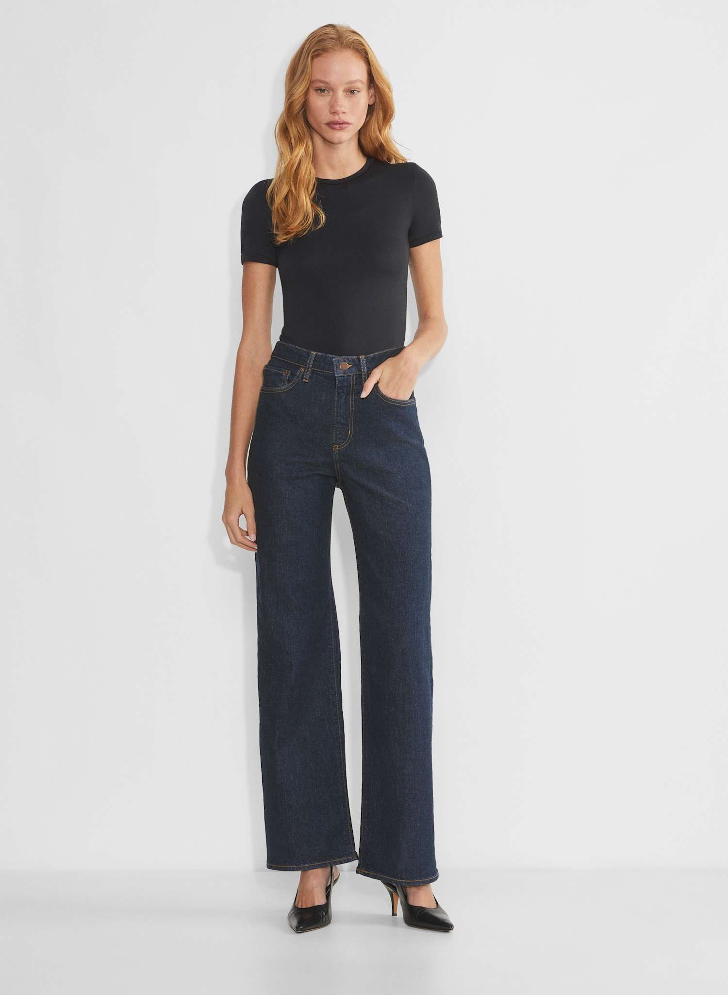 These Dark-Wash Jeans Will Go With Literally Everything | Who What Wear