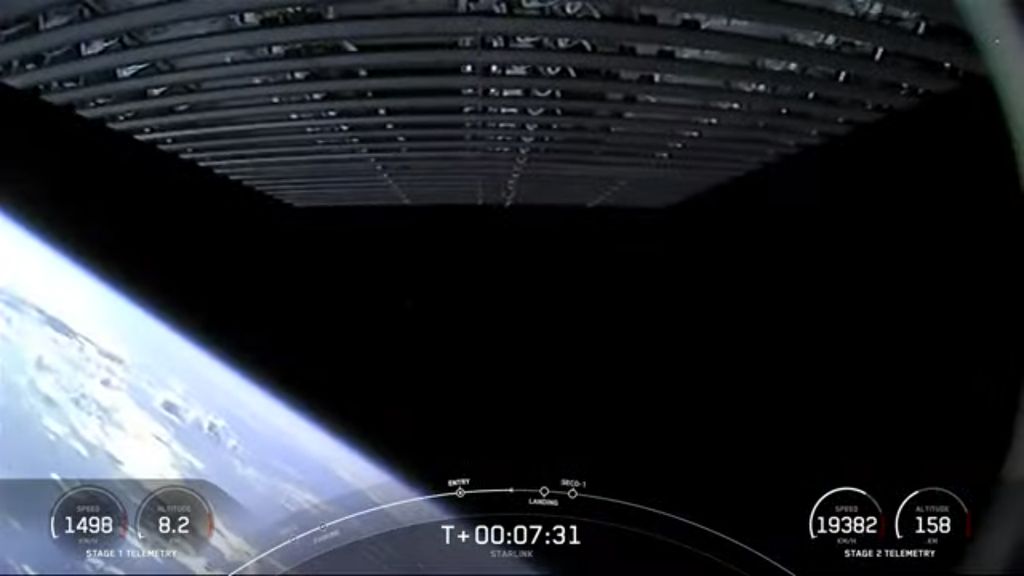 SpaceX launch 22 Starlink 'V2 mini' satellites into orbit, lands rocket ...