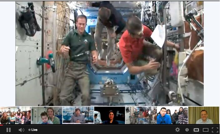 1st Google+ 'Hangout' in Space Connects Astronauts with Earth | Space