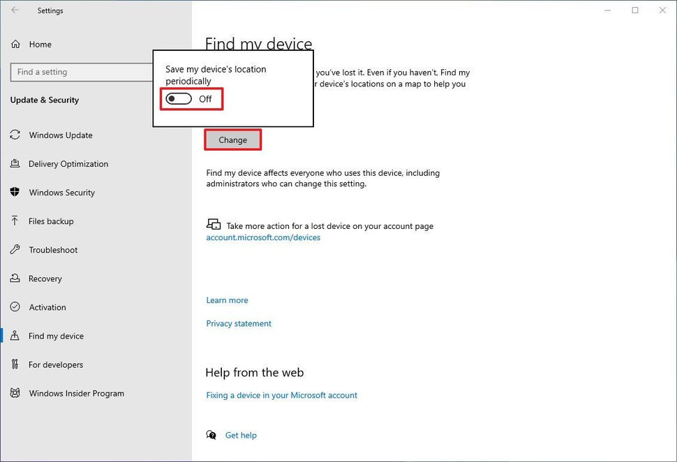 How to configure Find My Device on Windows 10 | Windows Central
