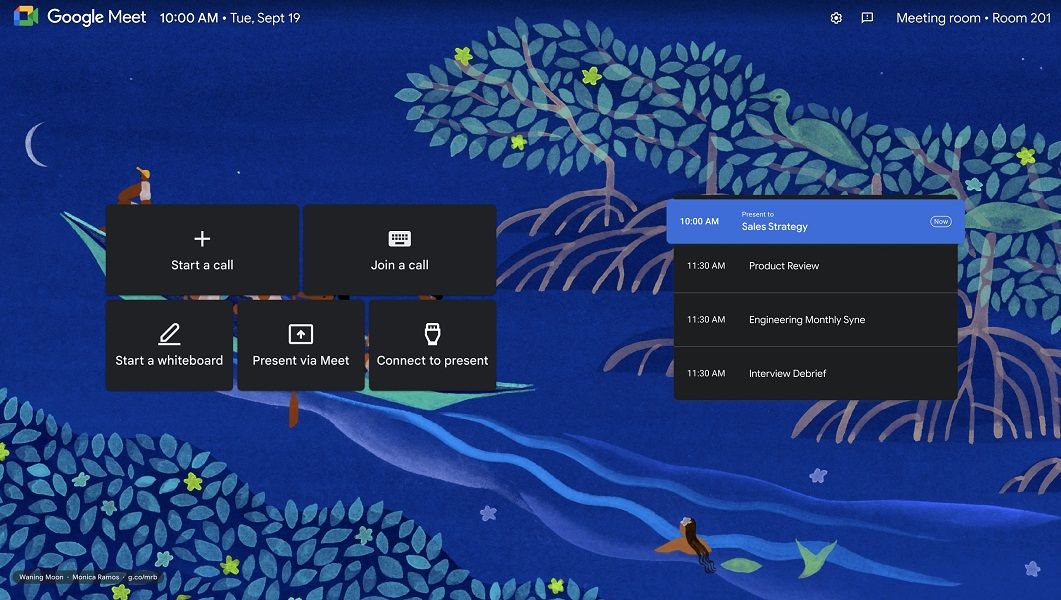 Google Meet's Dark Canvas theme gives your eyes a break with some nice ...