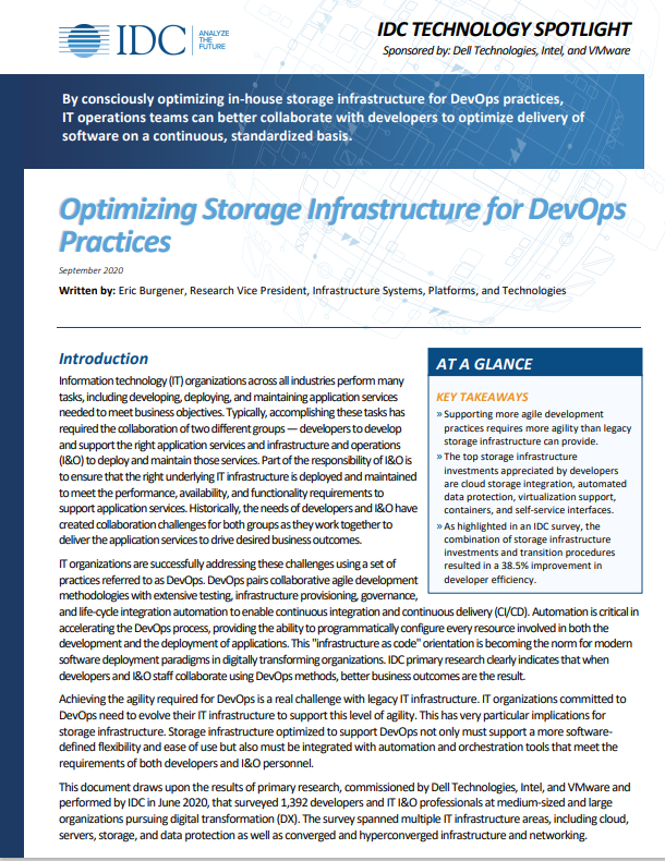 Optimising storage infrastructure for DevOps practices | IT Pro