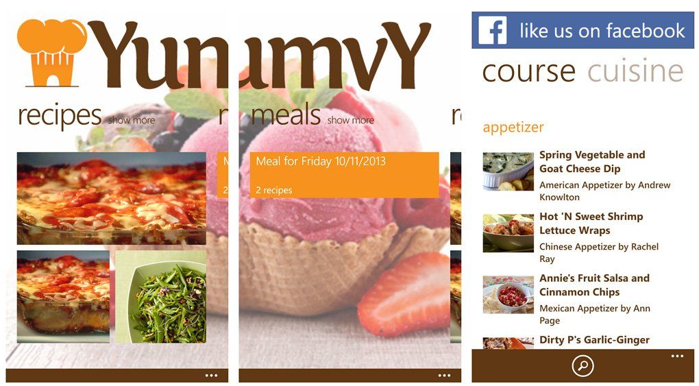Cook with YumvY, step by step culinary recipes for Windows Phone 8 ...