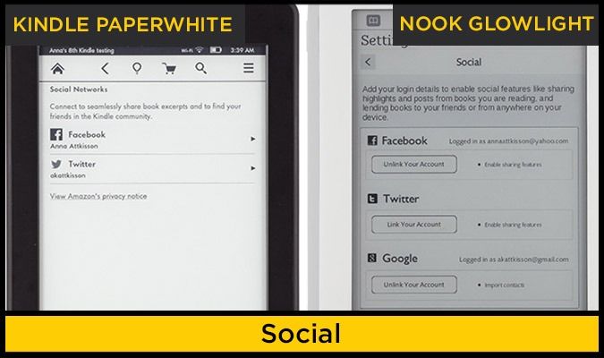 Amazon Kindle Paperwhite 2013 vs. Barnes & Noble Nook GlowLight ...