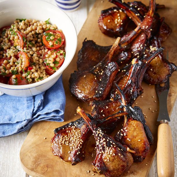 Spiced Lamb Cutlets Recipe With Giant Couscous | Dinner Recipes | Woman ...