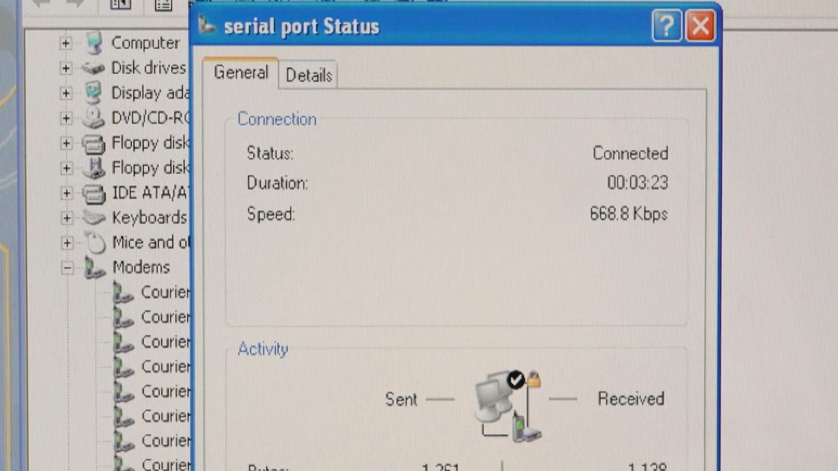 Enthusiasts bond twelve 56K modems together to set dial-up broadband ...