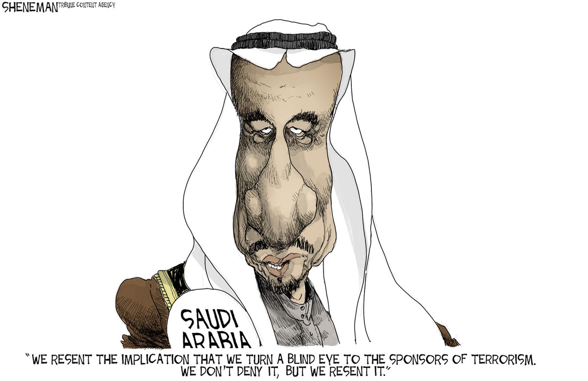 Editorial cartoon World Saudi Arabia Terrorism | The Week