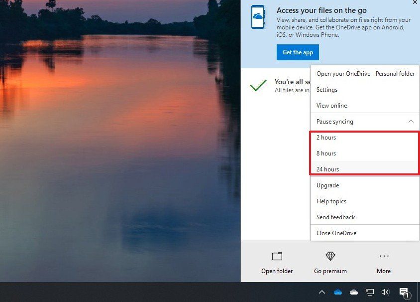 How to quickly pause and resume OneDrive file syncing on Windows 10 ...