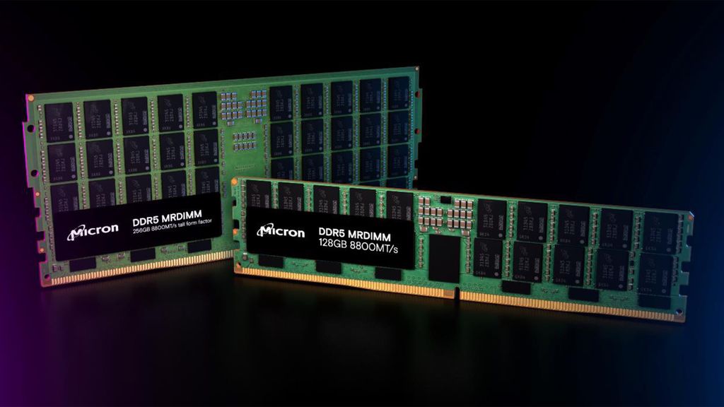 Micron unveils MRDIMMs for Intel Xeon 6: Up to 256GB DDR5-8800 modules ...