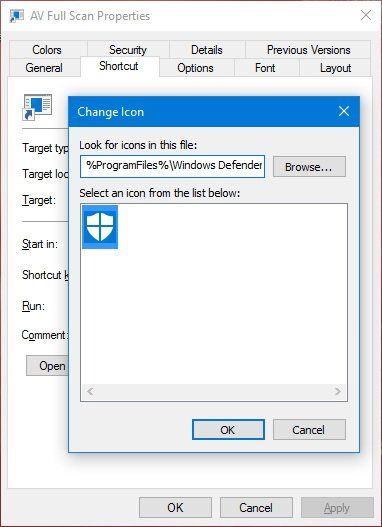 How To Create Shortcuts To Start A Windows Defender Scan On Windows 10