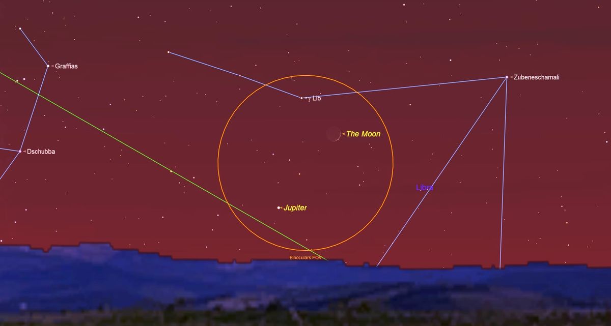 Jupiter's Last Evening Dance with the Moon Comes Tonight | Space