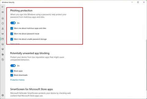 How to enable phishing protection on Windows 11 2022 Update | Windows ...