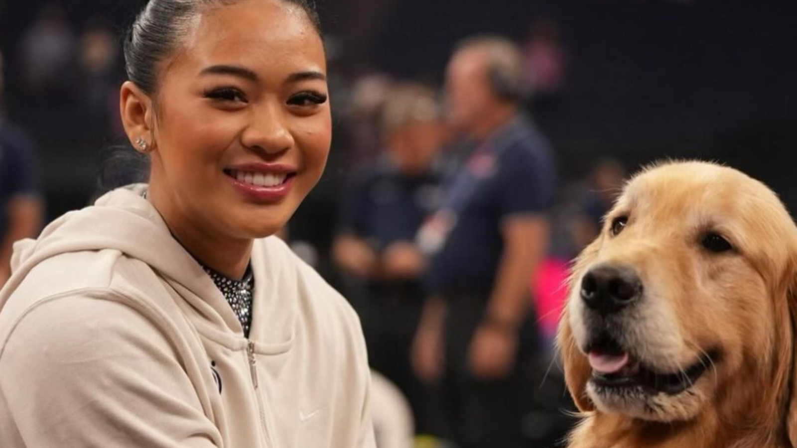 USA Gymnastics Therapy Dog Goes Viral Thanks to Suni Lee | Marie Claire