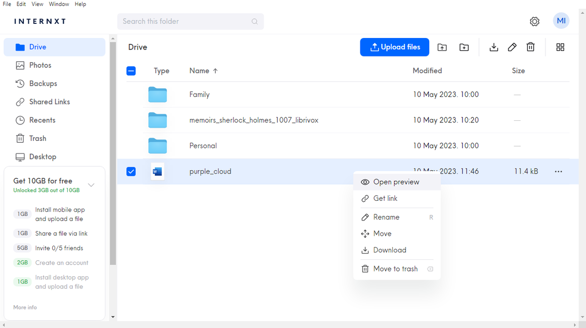 Internxt cloud storage review | TechRadar