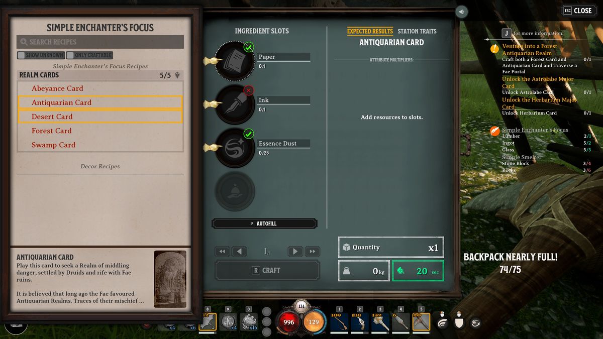 Nightingale Realm Cards: How to combine cards and create new realms ...