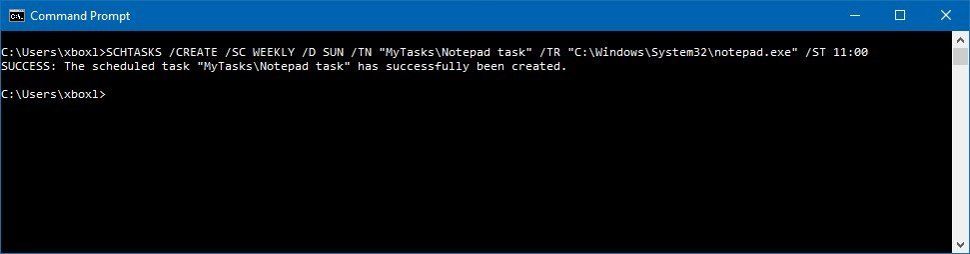 How To Create Scheduled Tasks With Command Prompt On Windows 10 Windows Central
