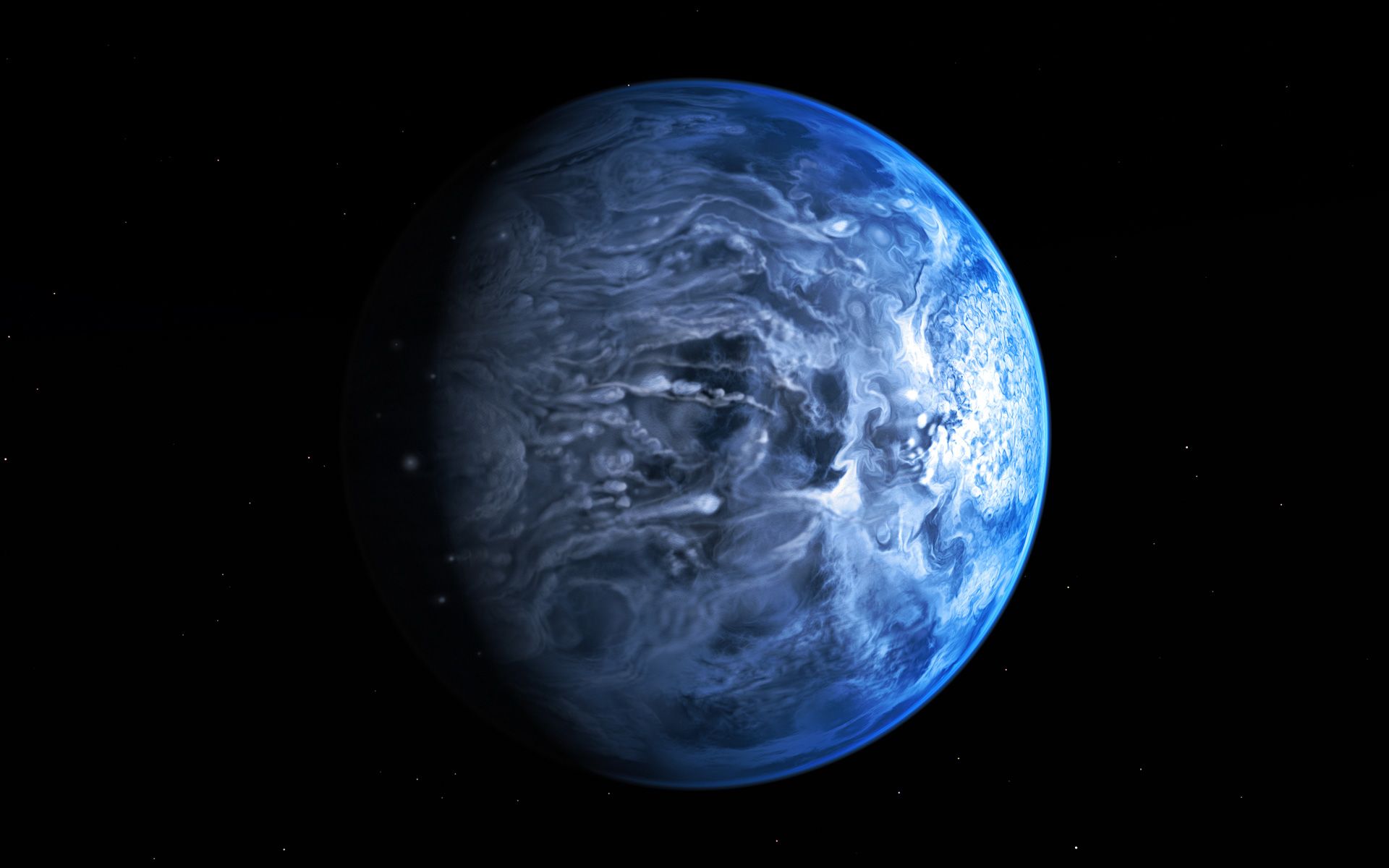 Scorching Blue Giant Wallpaper | Space