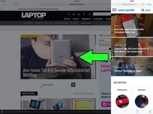 How To Have Two Safari Tabs Open on the iPad Pro | Laptop Mag