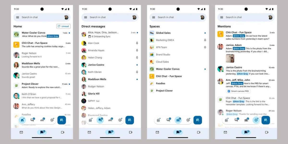 Google Chat is getting a major UI update for Android and iOS devices ...