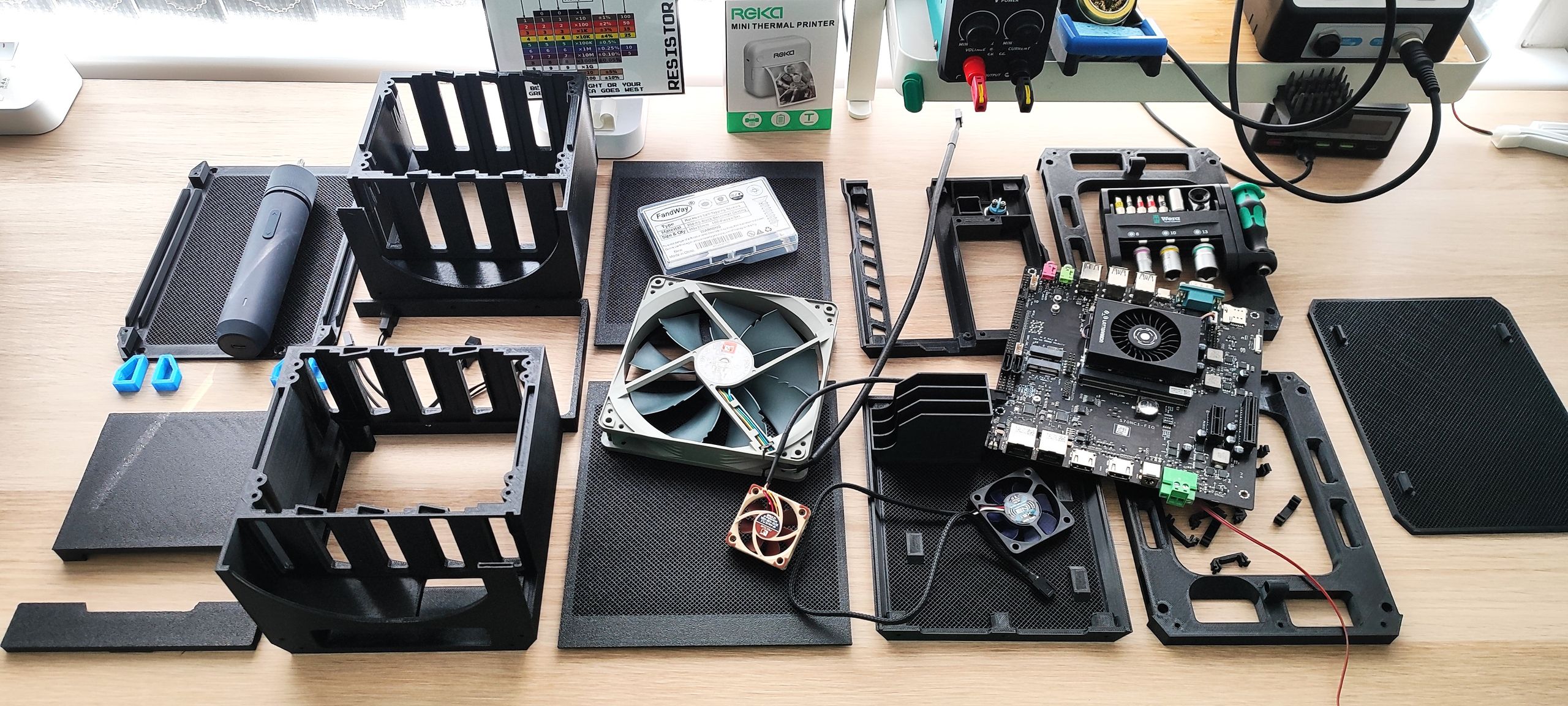 I'm building a media server out of leftover PC parts and a 3D printed ...