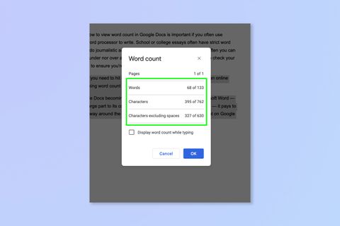 How to view word count in Google Docs | Tom's Guide
