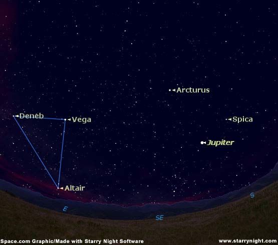 Celestial Triangles: Jupiter Mingles with the Stars | Space